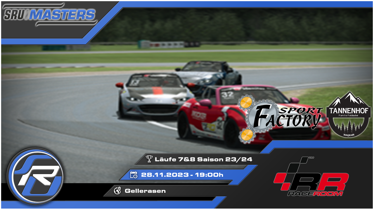 7. und 8. Lauf der SRU Masters 2023/2024 in der Gellerasen Arena am 28.11.2023